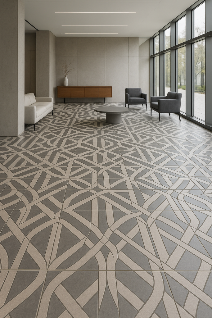 Ceramic Flooring Waterjet Cutting for Modern Design | Hydro-Lazer